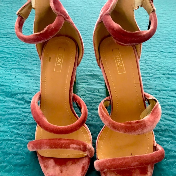 Shoes | Pink Velour Shoes 85 | Poshmark